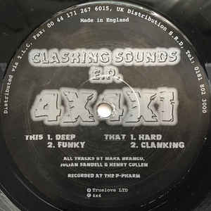 4x4x1 – Clashing Sounds E.p ( WHITE LABEL) | Stay Up Forever