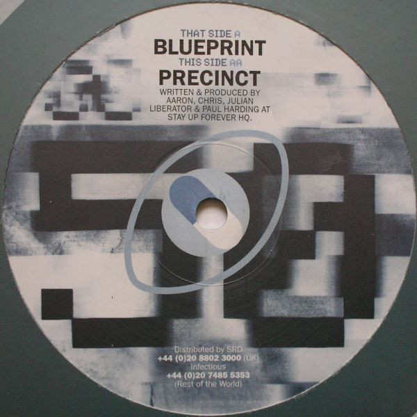 suf050 – Blueprint/Precinct (Blue vinyl) (new copy but near mint due to ...