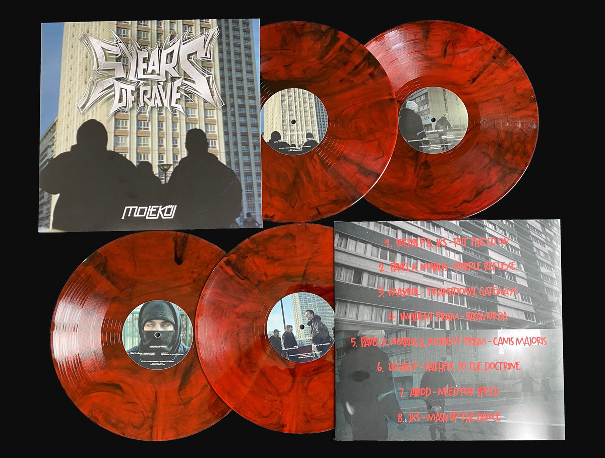mlkl024 – 5 Years Of Rave (2 x red marbled vinyl LP in pic sleeve ...