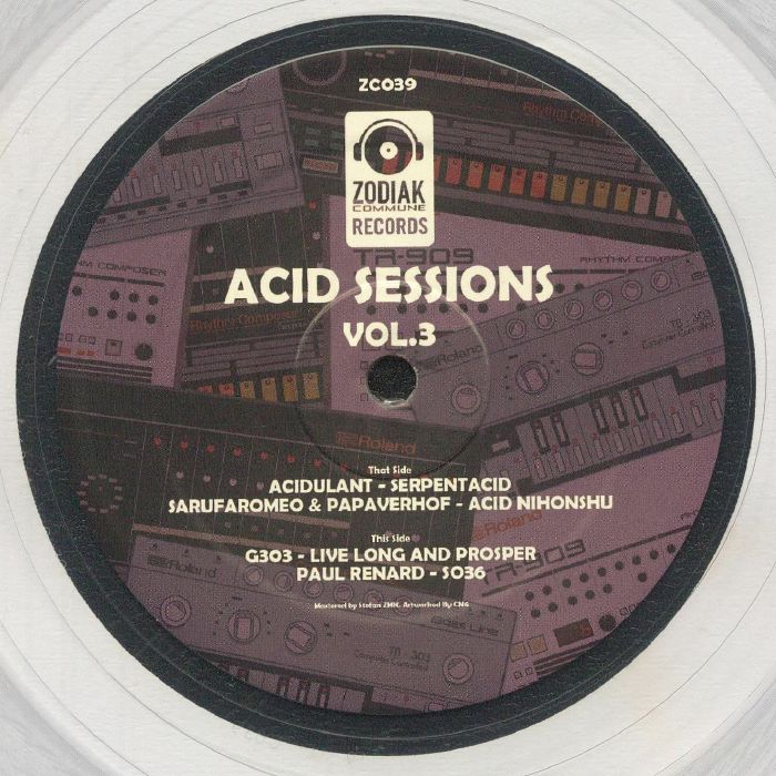 zc039 – Acid Sessions Vol. 3 (clear vinyl with stickers) LAST COPY ...