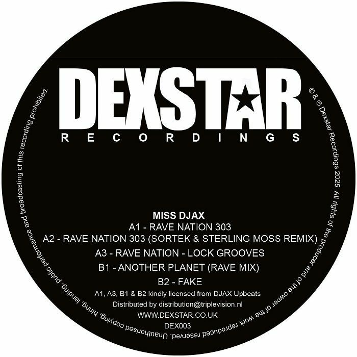 dex003 – Rave Nation 303 (Solid white vinyl) | Stay Up Forever